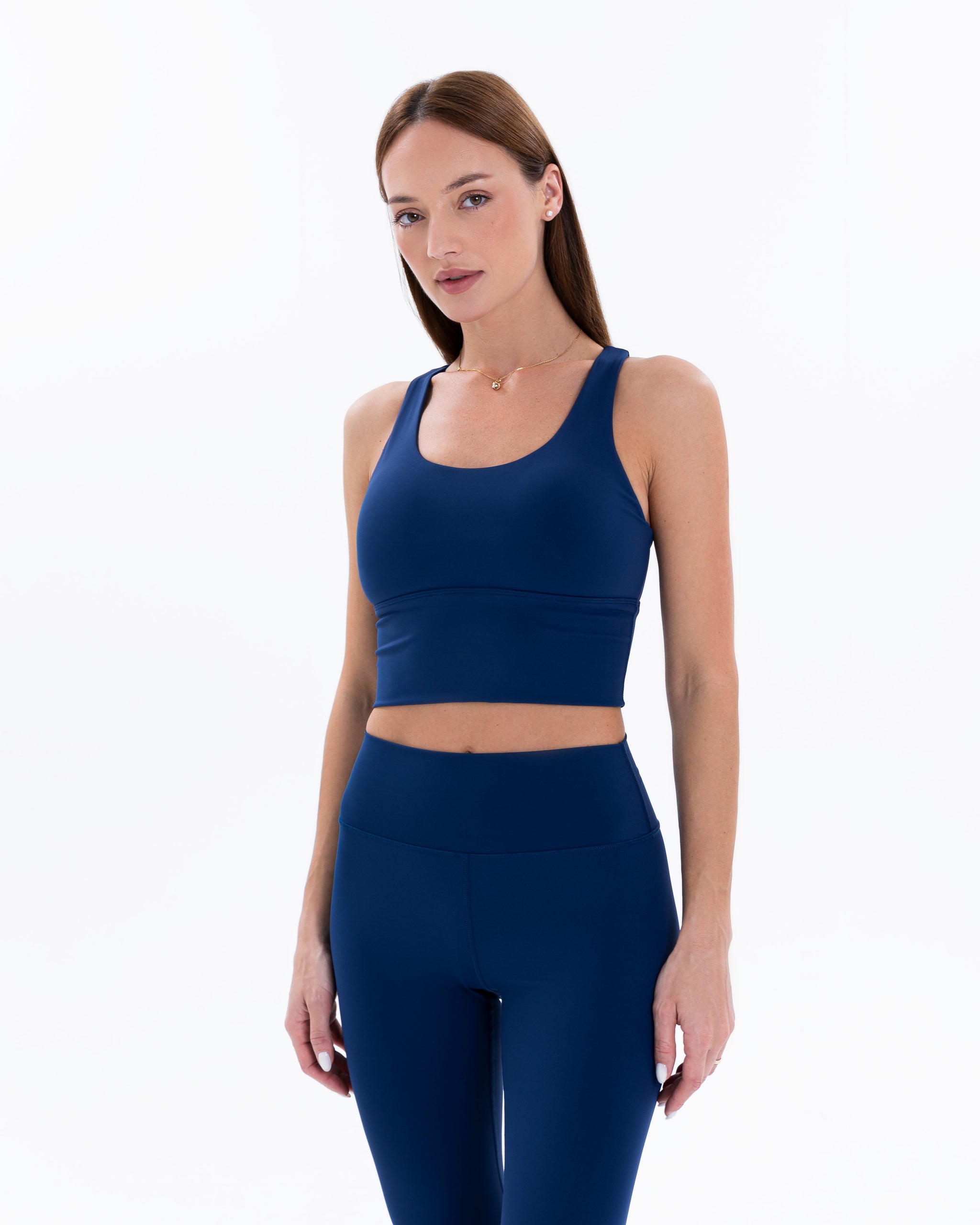 Essential Racerback Sports Bra, Royal Blue